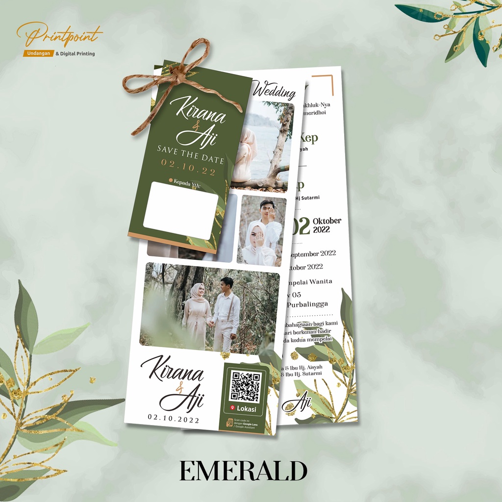 Jual Undangan Rustic Hangtag Layer Viral Tebal Murah Desain Premium ...