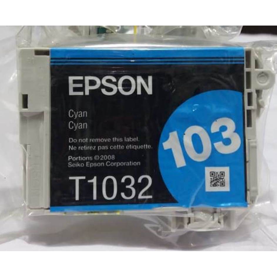 Jual EPSON TINTA CARTRIDGE T1032 CYAN LOSTPACK / TANPA DUS | Shopee ...