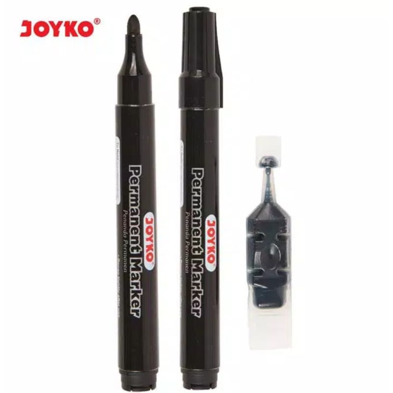 Jual Spidol Permanent Marker PM-34RF Joyko + Bonus Refil (Pcs) | Shopee ...