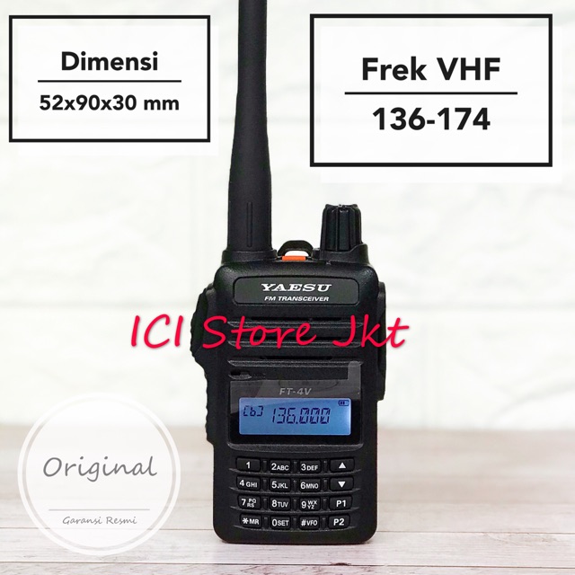 Jual Radio HT Yaesu FT 4V Original garansi resmi | Shopee Indonesia