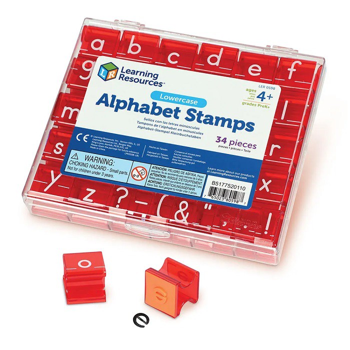 Jual Learning Resources Uppercase Lowercase Alphabet Stamps Stempel ...