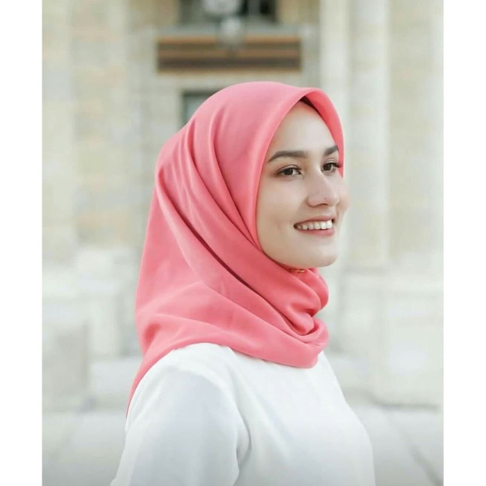 Jual Promo Hijab Segiempat Double Hicon Rawis Premium / Jilbab ...