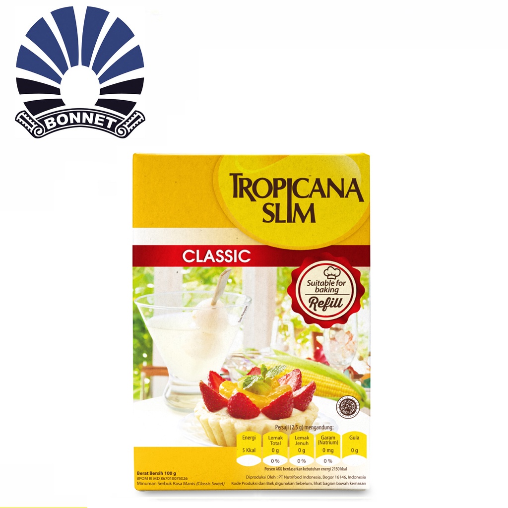 Jual Tropicana Slim Sweetener Classic Refill 100gr - Pemanis untuk ...