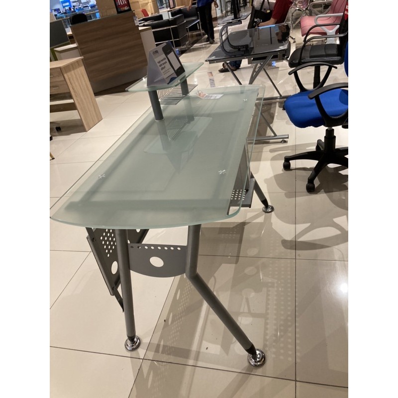 Jual meja komputer kaca/ meja belajar kaca/meja kantor merk informa ...