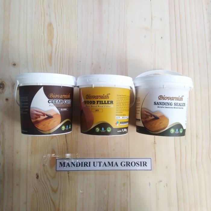 Jual paket finishing cat kayu jati belanda biovarnish waterbased ...