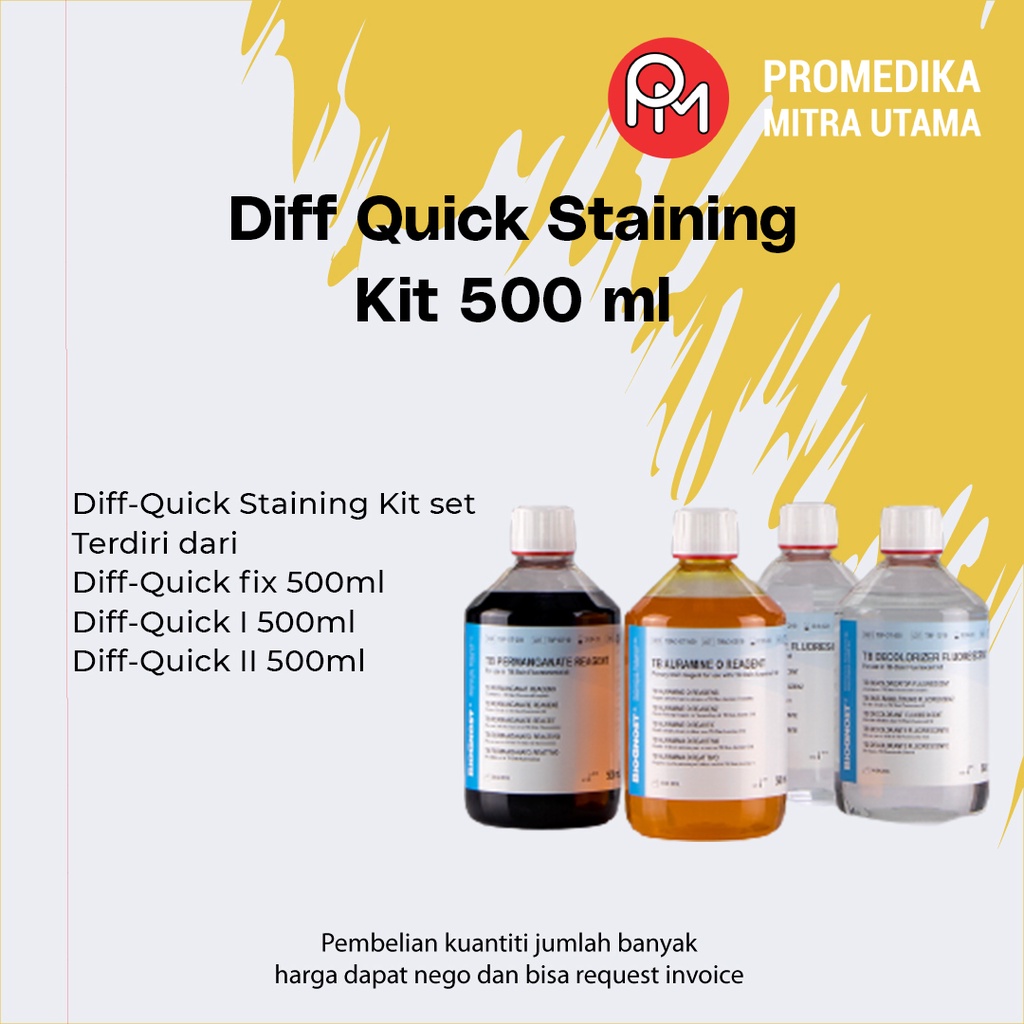 Jual Diff Quick Staining Kit 500 ml (Khusus Pembelian Kalimantan Timur ...