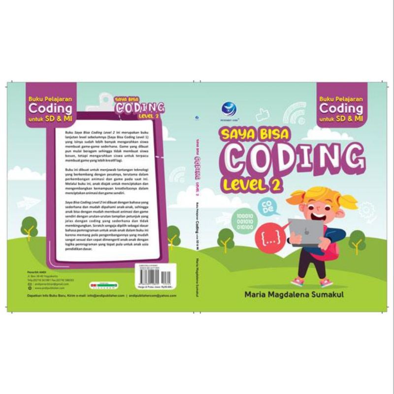 Jual Buku Buku Pelajaran Coding Untuk SD Dan MI: Saya Bisa Coding Level ...