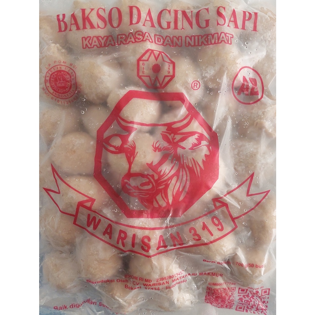 Jual Bakso Sapi Merk Warisan AB Isi 50 Pcs | Shopee Indonesia
