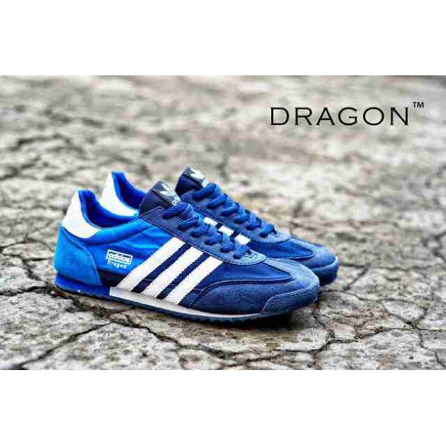 Jual sepatu adidas dragon made in vietnam combi biru | Shopee Indonesia