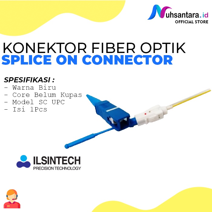 Jual SOC Fiber Optik Splice On Connector SC UPC FTTH Fiber Optic ...