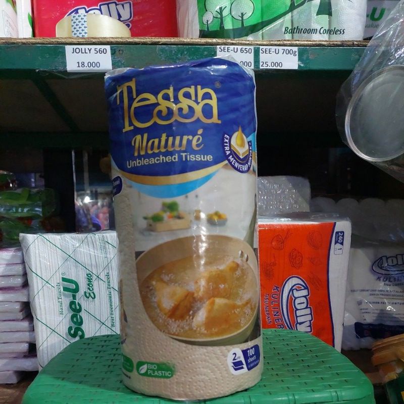 Jual Tissue Minyak 1 Rolls Tessa Nature 100 Sheets 2 Ply | Shopee Indonesia