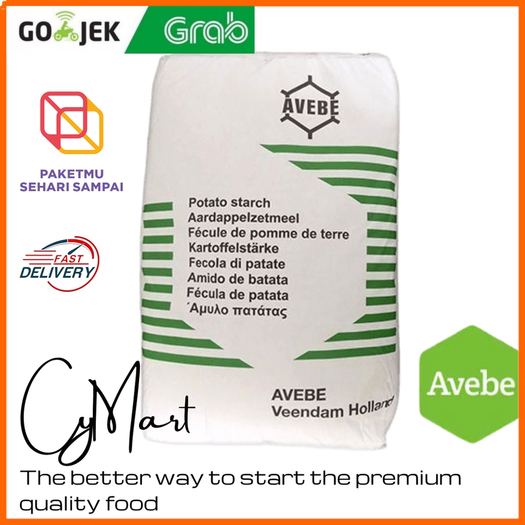 Jual Tepung Pati Kentang / Potato Starch 1 Zak Avebe Import Belanda GRAB / GOJEK (25Kg) | Shopee ...