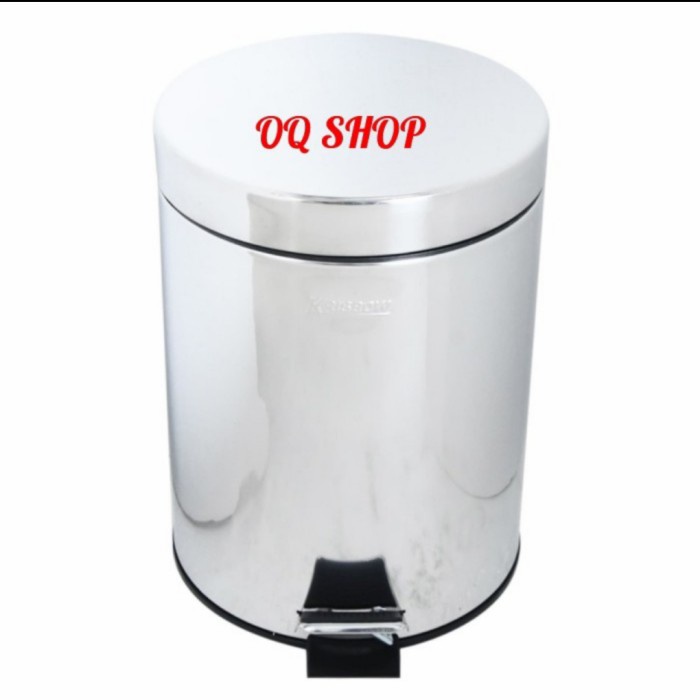 Jual KRISBOW TEMPAT SAMPAH PEDAL ROUND 5 LTR - GLOSSY/ TONG SAMPAH INJAK - STAINLESS , SZ764 ...
