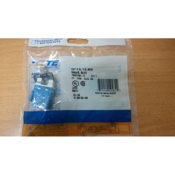 Jual AMP Modular Jack Cat6 ORI SL | Shopee Indonesia