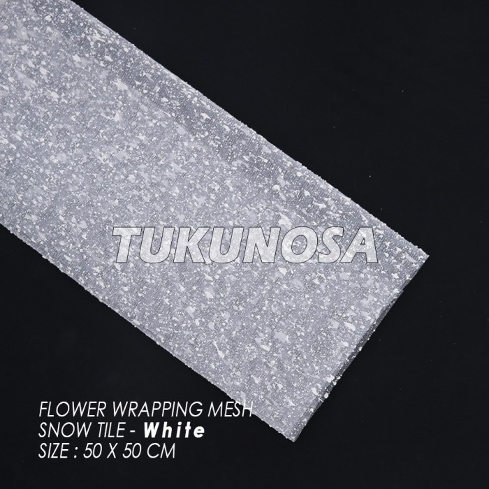 Jual FLOWER WRAPPING MESH SNOW TILE - JARING SALJU JALA SALJU TULLE ...