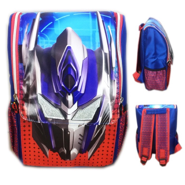 Jual Tas ransel sekolah anak TK Transformer Transformers jepang timbul ...