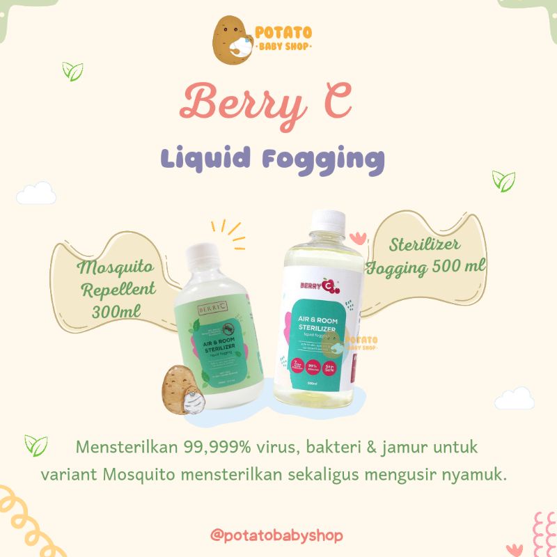 Jual BerryC Liquid Fogging & Mosquito Repellent 500ml - Cairan Fogging ...