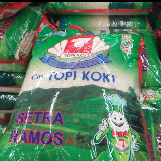Jual Beras cap topi koki sentra ramos 5 kg | Shopee Indonesia
