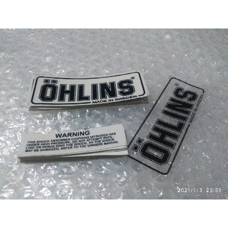 Jual stiker model Ohlins sticker model Ohlins Sweden | Shopee Indonesia