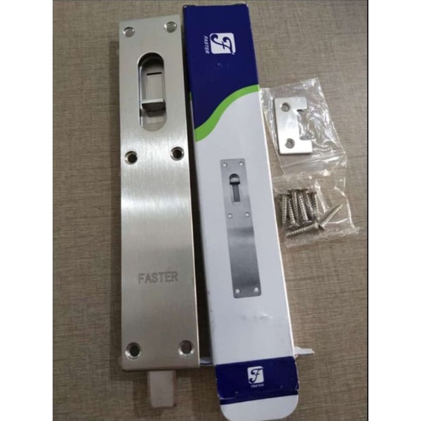 Jual Grendel Slot Tanam Steinlis Pintu Lipat 8" Flush Bolt Plate 8 Inch ...