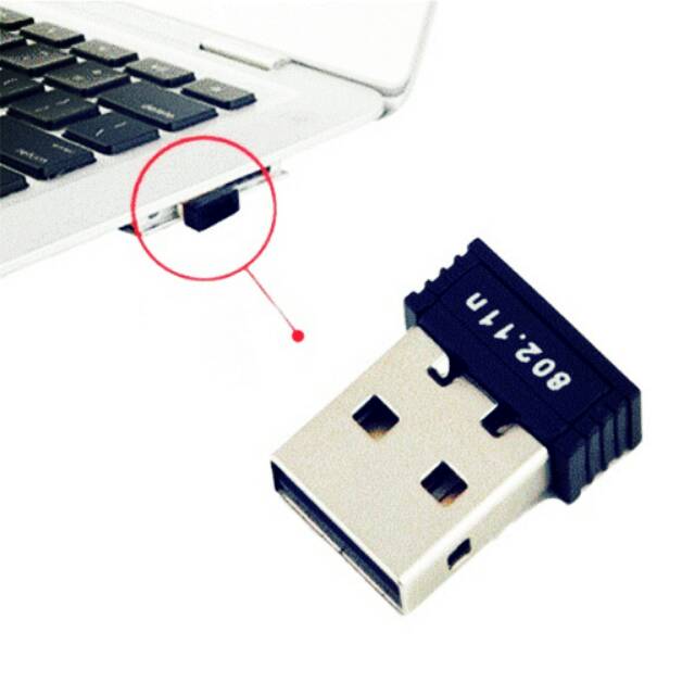 Jual USB Wifi N Wireless Receiver 150Mbps-Terima Wifi di PC | Shopee ...
