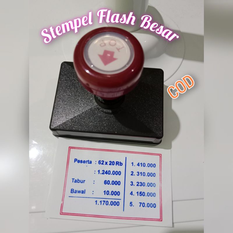 Jual Stempel Flash Besar | Shopee Indonesia