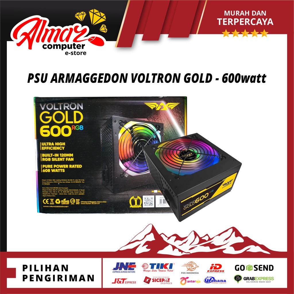 Jual Power Supply PSU Armaggeddon Voltron Gold 600 RGB 600 Watt | Shopee Indonesia