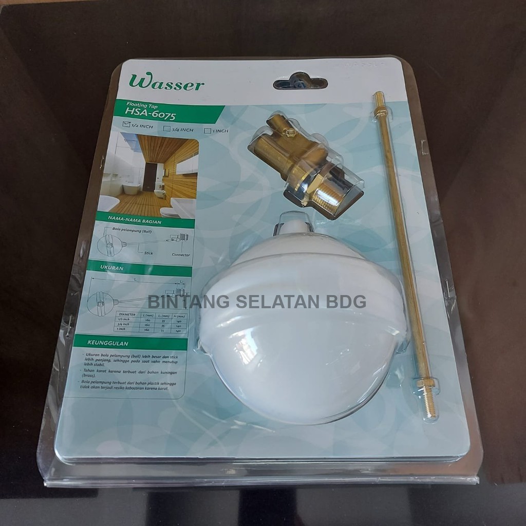 Jual PELAMPUNG AIR TOREN FLOATING TAP WASSER HSA6075 1/2" | Shopee Indonesia