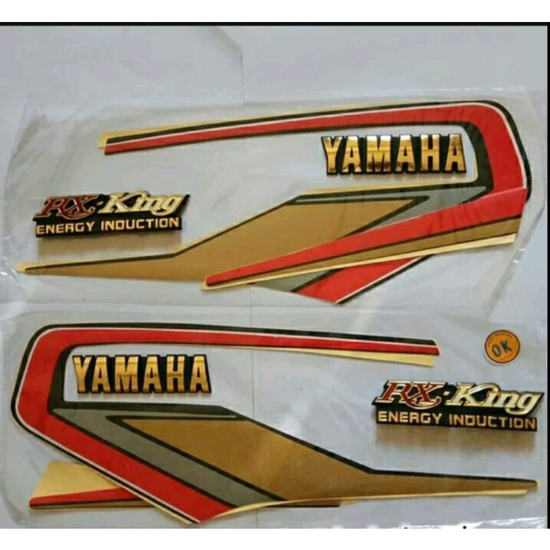 Jual paket list sticker striping rx king 1992 plus emblem tengki dan ...