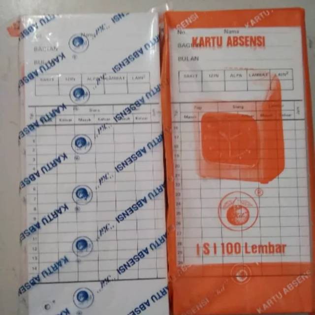 Jual Kartu absen 1 pack | Shopee Indonesia