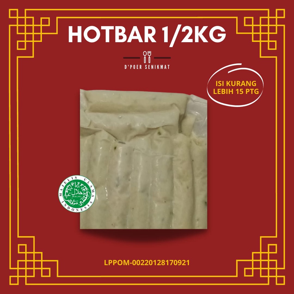 Jual ODENG BULAT / HOTBAR / HOTBAR 1/2 KG/ ODENG HALAL/ EOMUK/ FISHCAKE ...