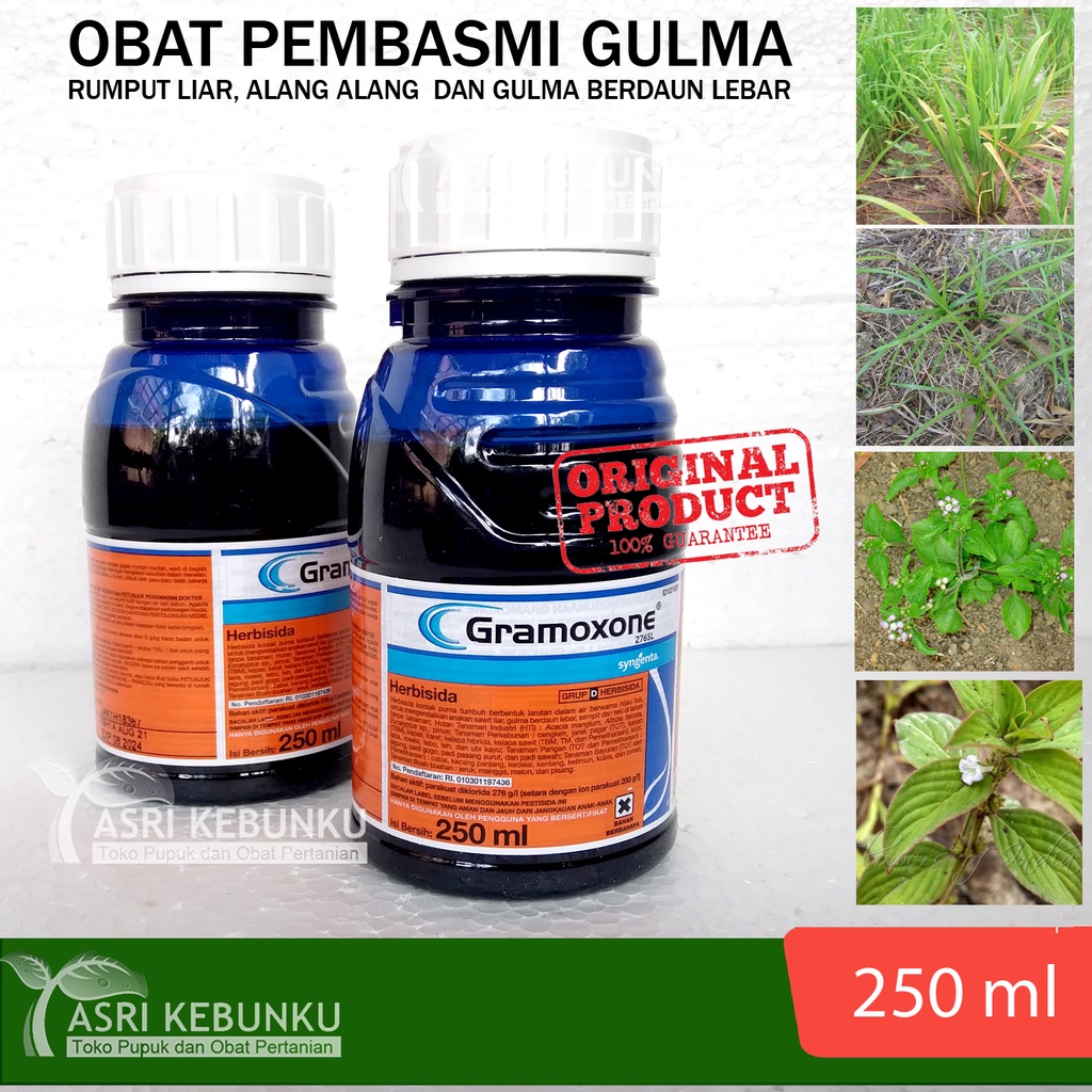 Jual Herbisida Gramoxone 276SL 250 ml Obat Pembasmi Rumput Liar ...