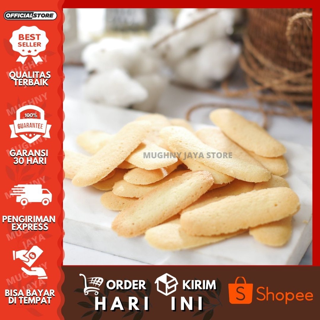 Jual PROMO !!! Kue lidah kucing 500 gram cookies Premium cemilan ...