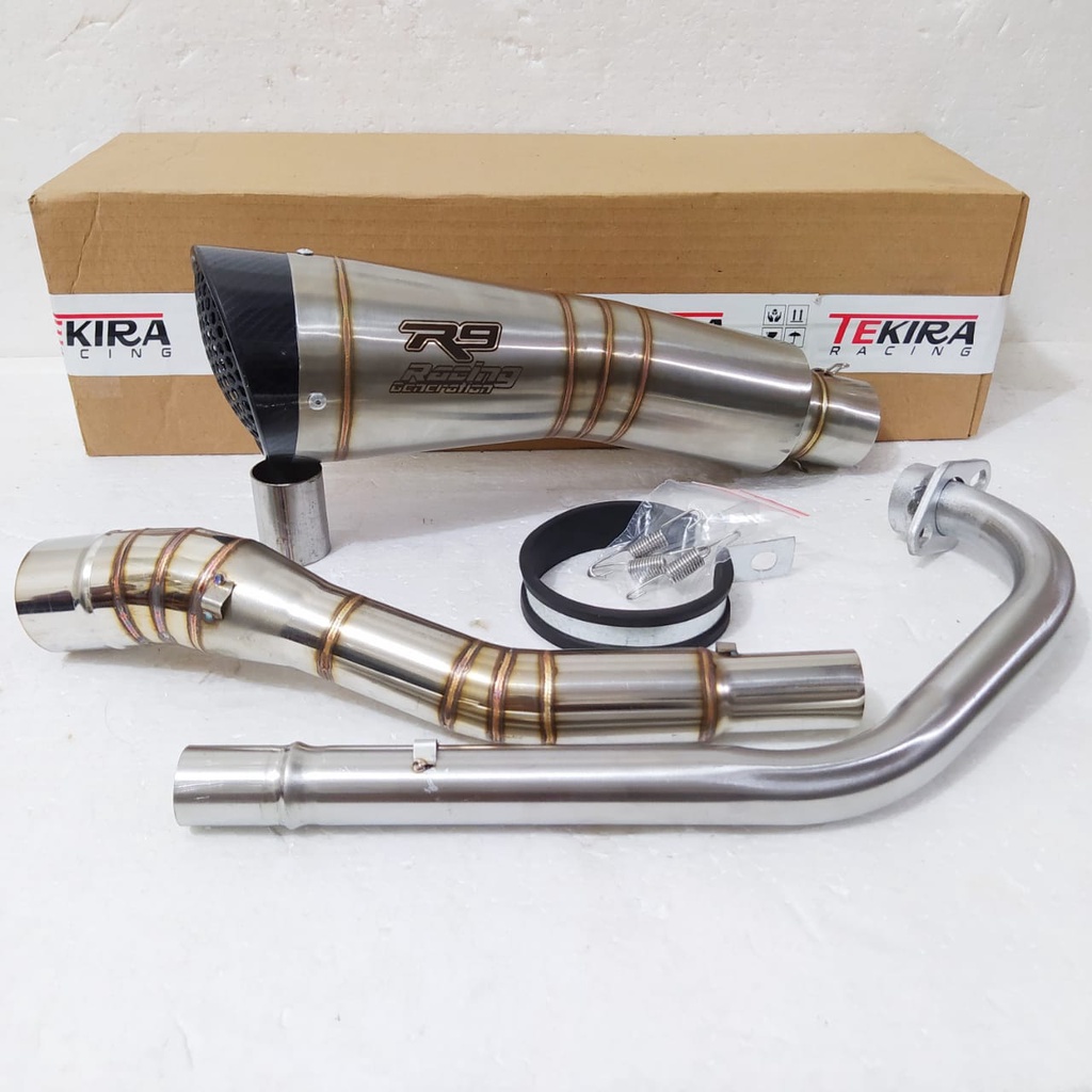 Jual Kenalpot Knalpot R9 H2 Racing R15 VVA V2 V3 V4 M Vixion NVA NVL ...