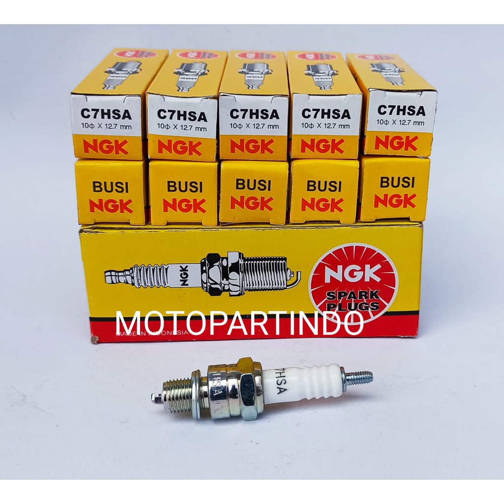 Jual BUSI MOTOR NGK C7HSA SPARK PLUGS NGK HARGA UNTUK 10 PCS | Shopee ...