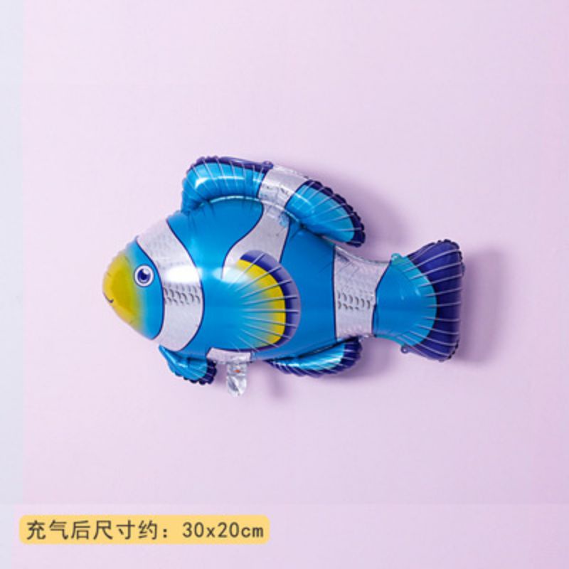 Jual Balon Foil Hewan Laut Mini / Balon Ikan Lumba-lumba Hiu Nemo ...
