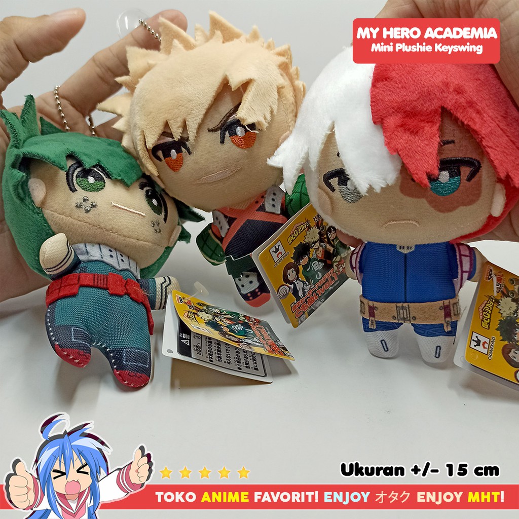 Jual Boneka Anime Boku no Hero Academia Plushie Doll Todoroki Bakugo ...