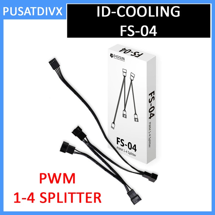Jual ID COOLING FS-04 PWM 1 TO 4 4PIN SPLITTER KIPAS FAN ID-COOLING CASING Promo | Shopee Indonesia