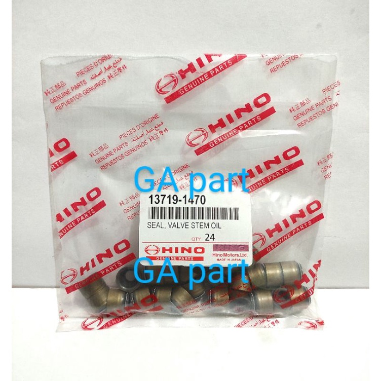 Jual seal klep valve stem seal hino lohan JO8C JO8E FM260 EM100 hino ranger HO7C HO7D HARGA 1SET ...