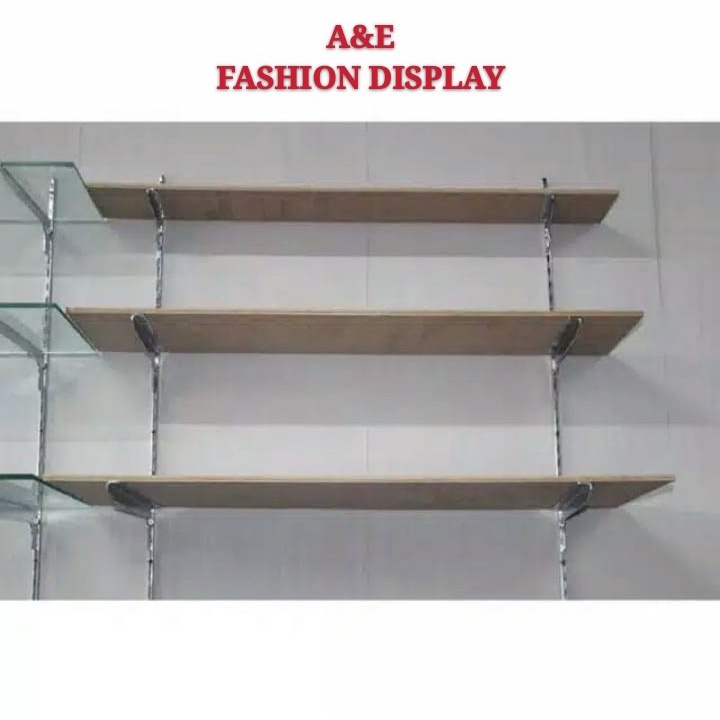 Jual BRACKET KAYU/TRIPLEK/PENYANGGA/AMBALAN RAK DISPLAY TOKO 25C-40CM ...