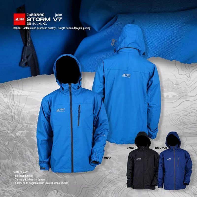 Jual Jaket Gunung Pria STORM V7 AREI OUTDOORGEAR - Jaket Parasut REI ...