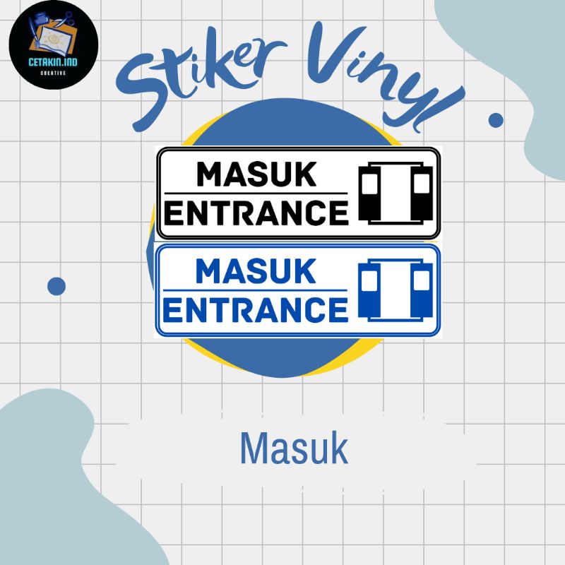 Jual Stiker vinyl pintu masuk | Shopee Indonesia