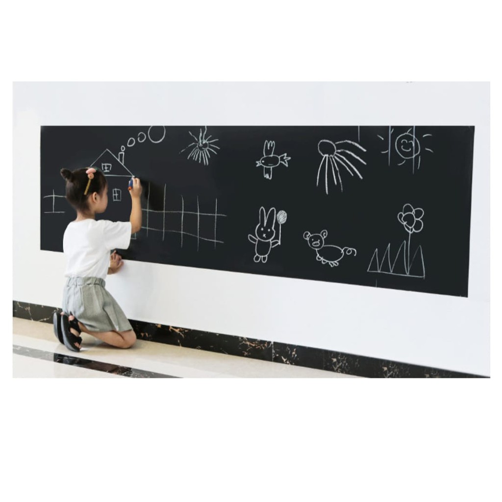Jual Papan Tulis White Board wallpaper whiteboard sticker Warna Putih ...