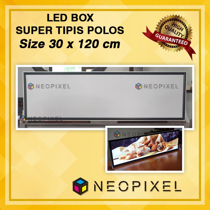 Jual Neon box Super Tipis uk 30x120 cm 2 Sisi - Light box menu Café ...