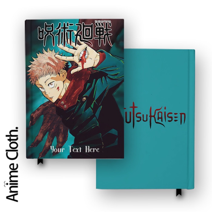 Jual Buku Notebook Anime Jujutsu Kaisen Yuji Itadori Custom Hardcover ...