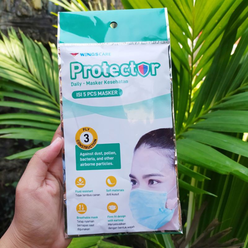 Jual (TERMURAH) Masker 3 Ply Wings Care Protector Masker Medis ...