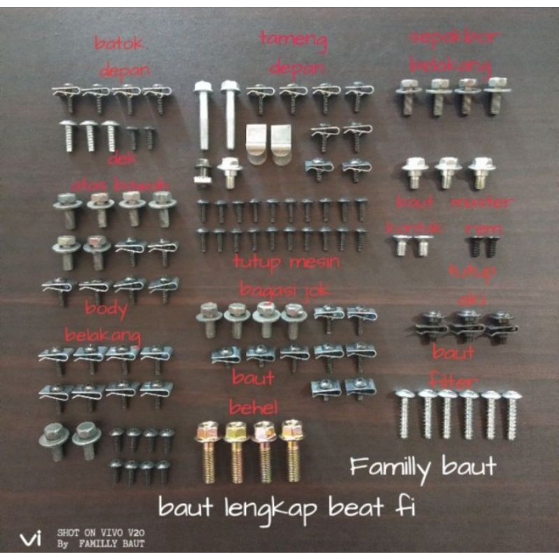 Jual baut full body set beat fi | Shopee Indonesia