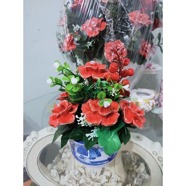 Jual bunga itali / bunga london /bunga keramik rangkai PM01 | Shopee ...