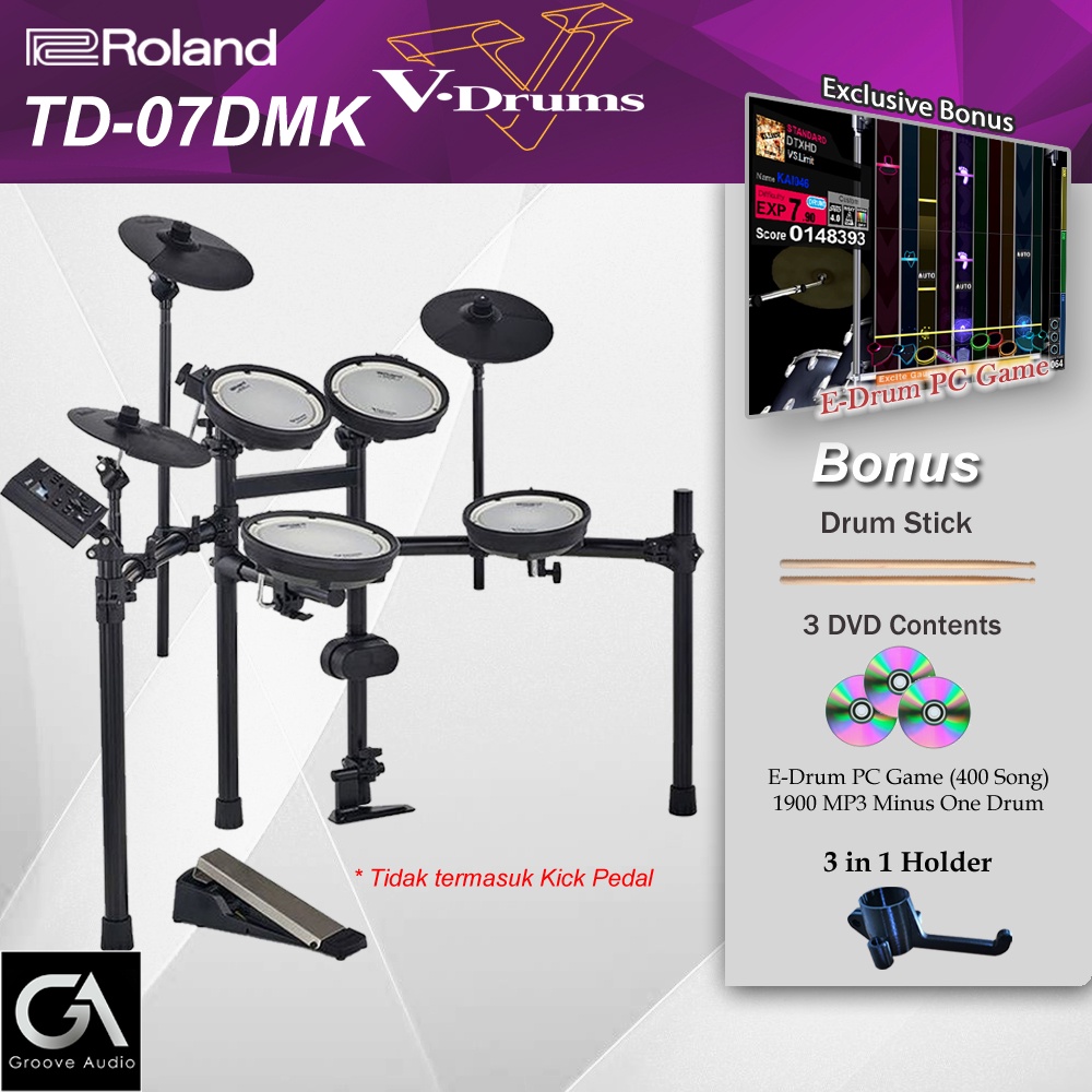 Jual Drum Elektrik Roland TD07DMK /TD 07DMK/TD 07 DMK/TD07 DMK V Drums | Shopee Indonesia