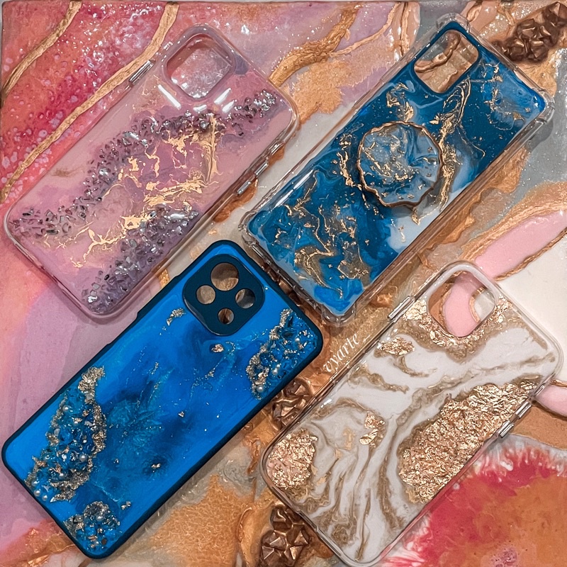 Jual geode resin custom phone case for iphone oppo vivo xiaomi samsung ...